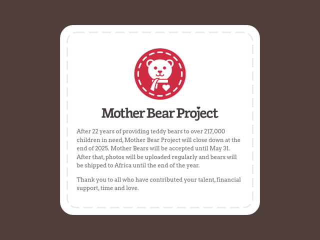 Ravelry: Mother Bear Project - patterns