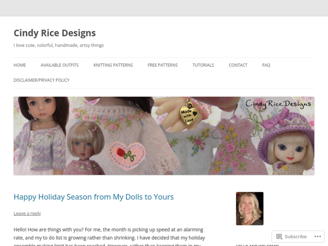 Ravelry: Cindy Rice Designs - patterns