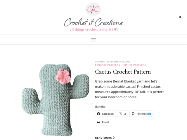 Ravelry: Crochet It Creations website - patterns