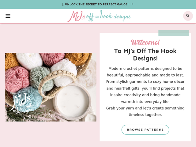 Ravelry: MJ's Off The Hook Designs Website - patterns