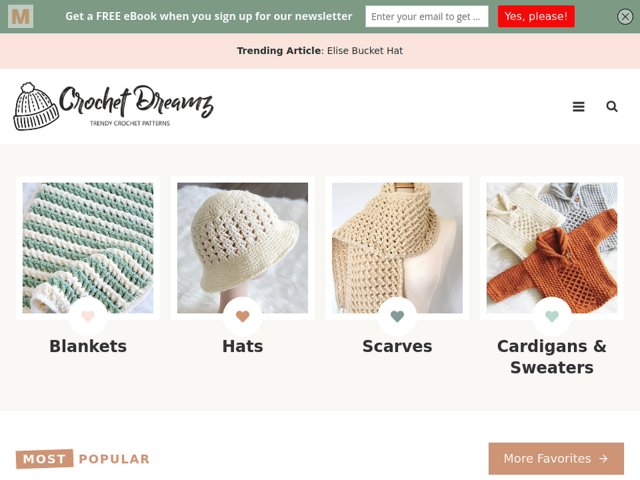 Ravelry: CrochetDreamz website - patterns