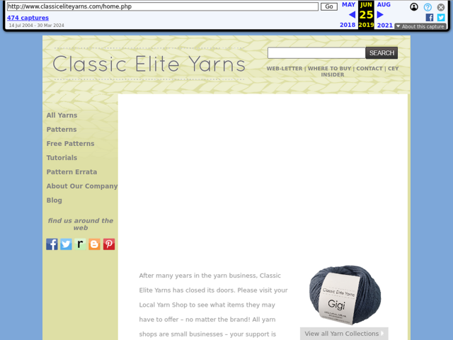 Ravelry: Classic Elite Yarns Website - patterns