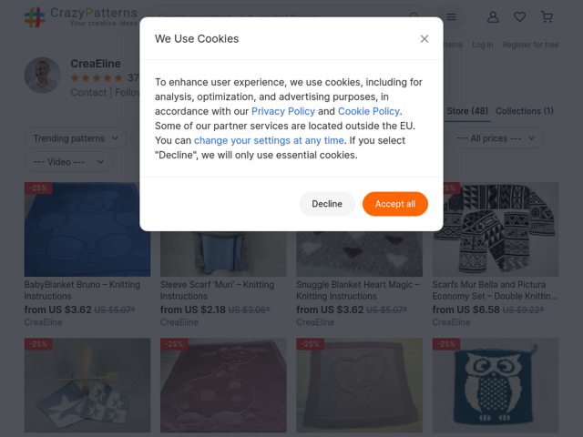 Ravelry: CreaEline on Crazypatterns - patterns