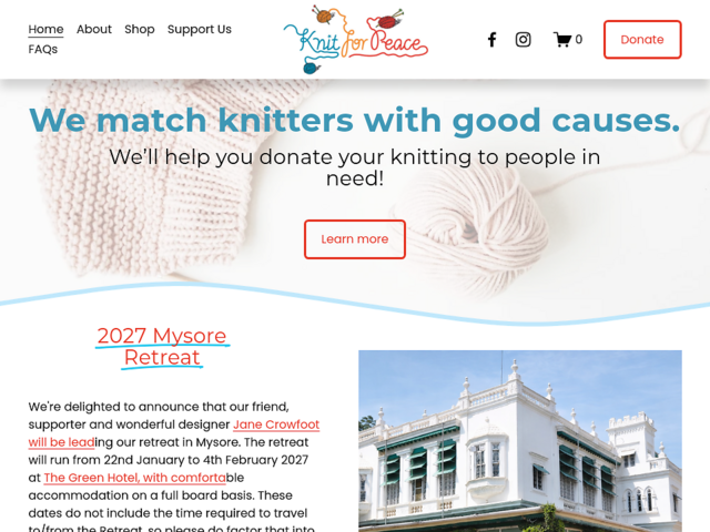 Ravelry: Knit For Peace Website - patterns