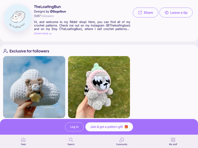 Ravelry: The Loafing Bun on Ribblr - patterns