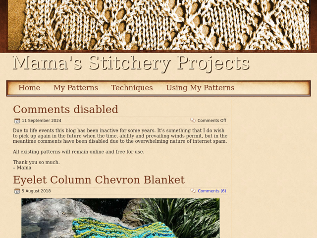 Ravelry: Mama's Stitchery Projects - patterns